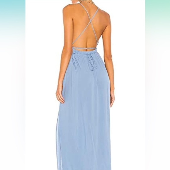 Dresses | Deep Plunge Neckline Maxi Dress | Poshmark